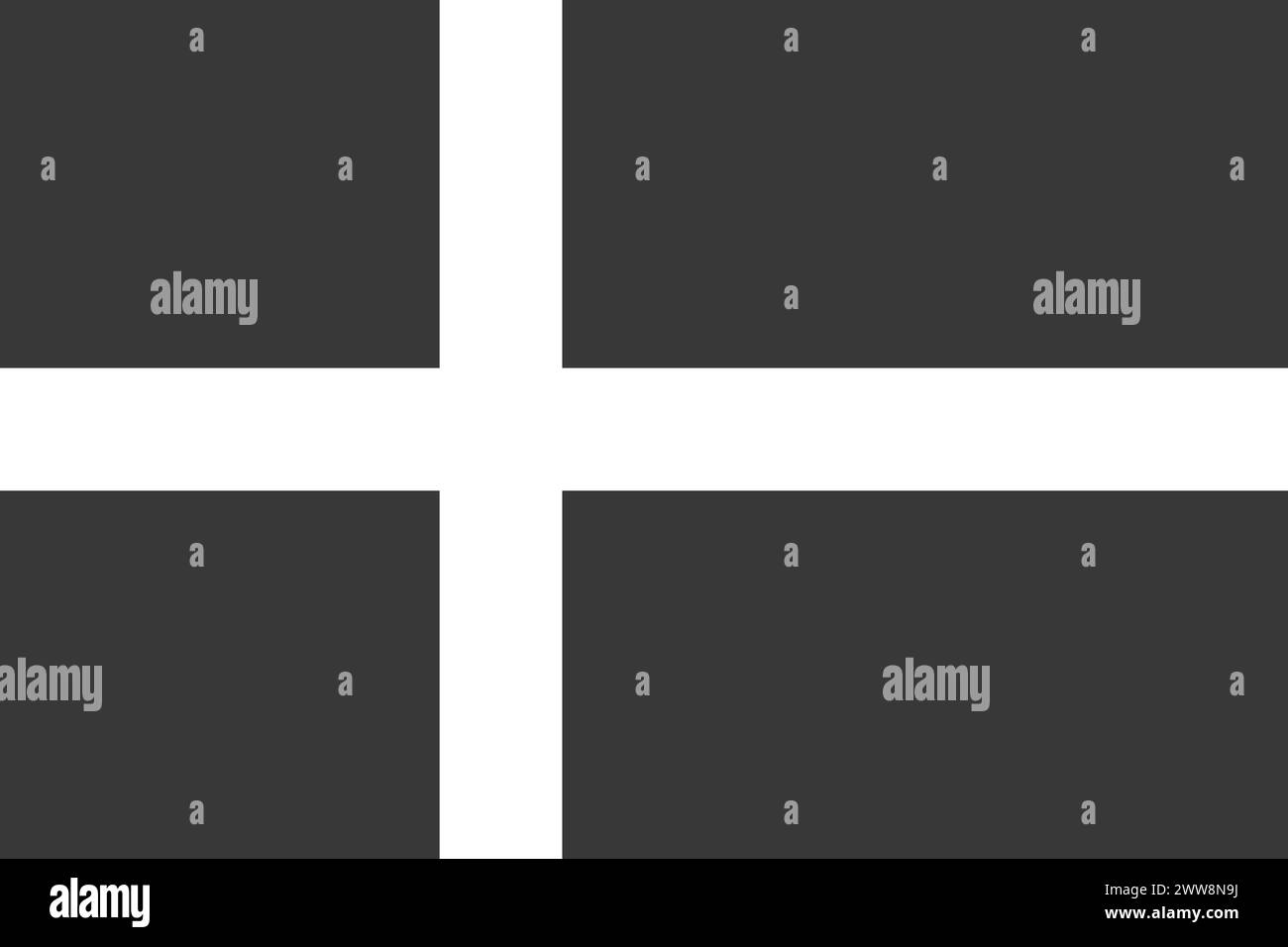 Denmark flag - greyscale monochrome vector illustration. Flag in black and white Stock Vector ...