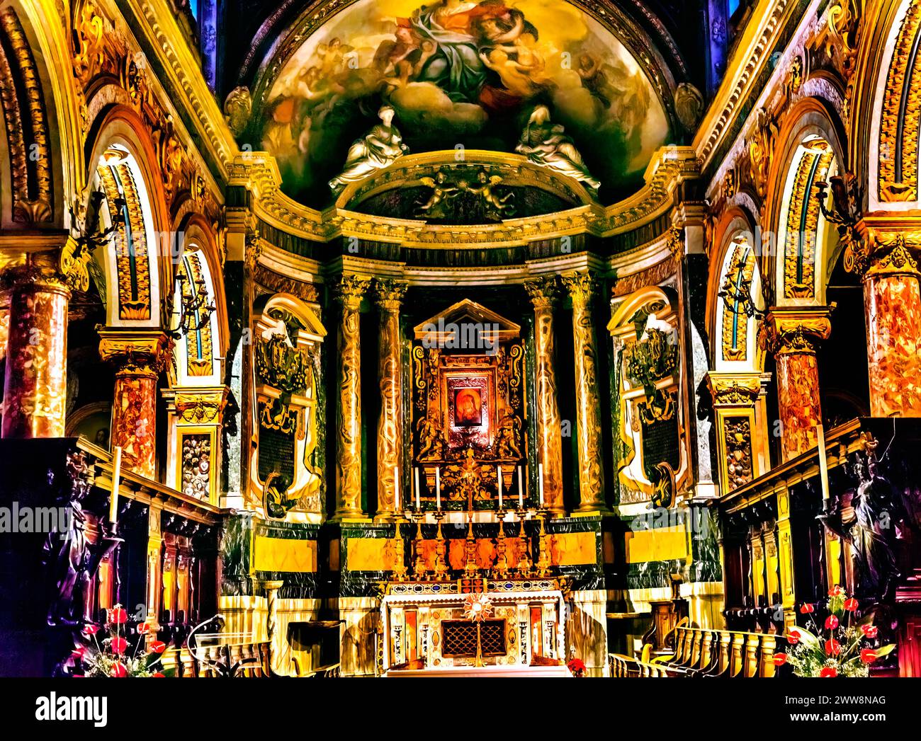 Santa Maria Via Lata Church Over Luke's House Rome Italy. Church ...