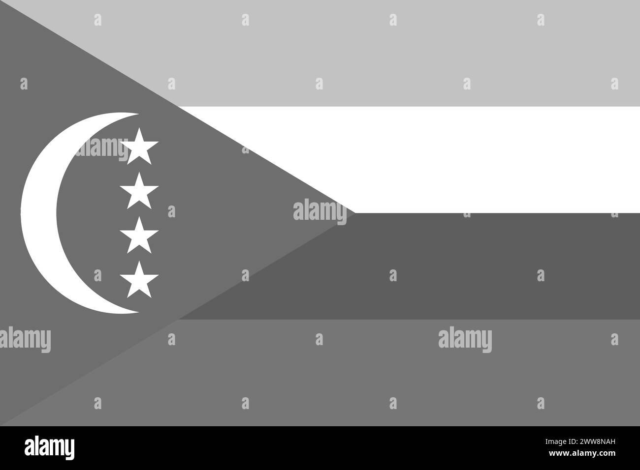 Comorian flag Black and White Stock Photos & Images - Alamy
