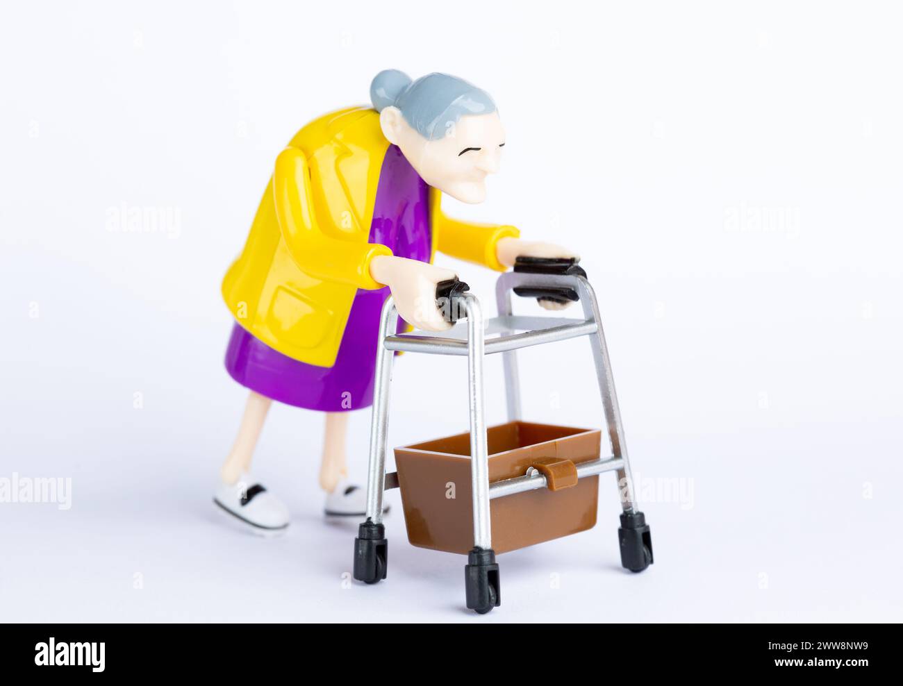 Wind Up Racing Grannies old age concept Stock Photo - Alamy
