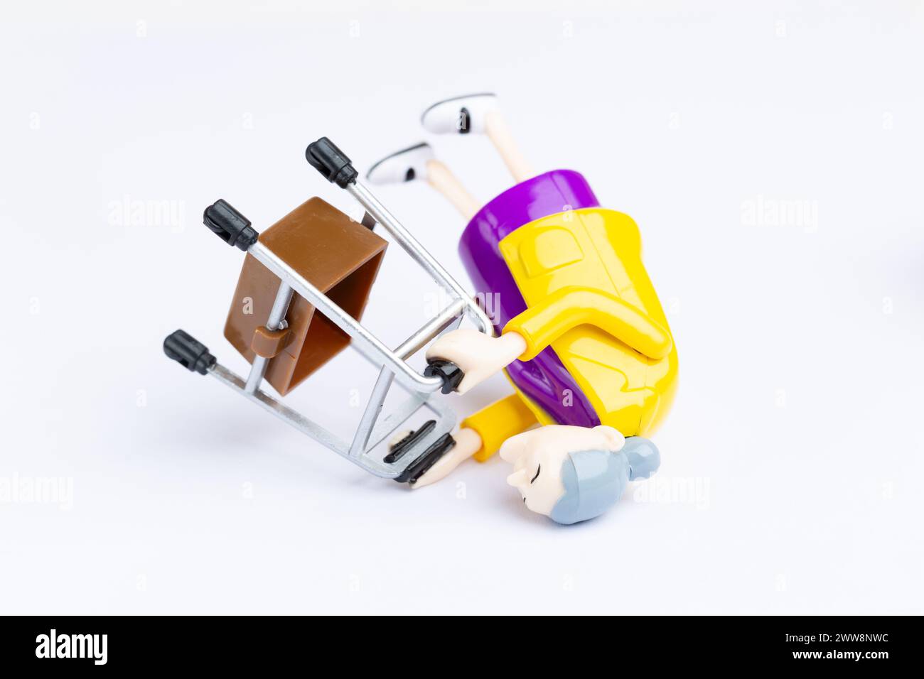 Wind Up Racing Grannies old age concept Stock Photo - Alamy