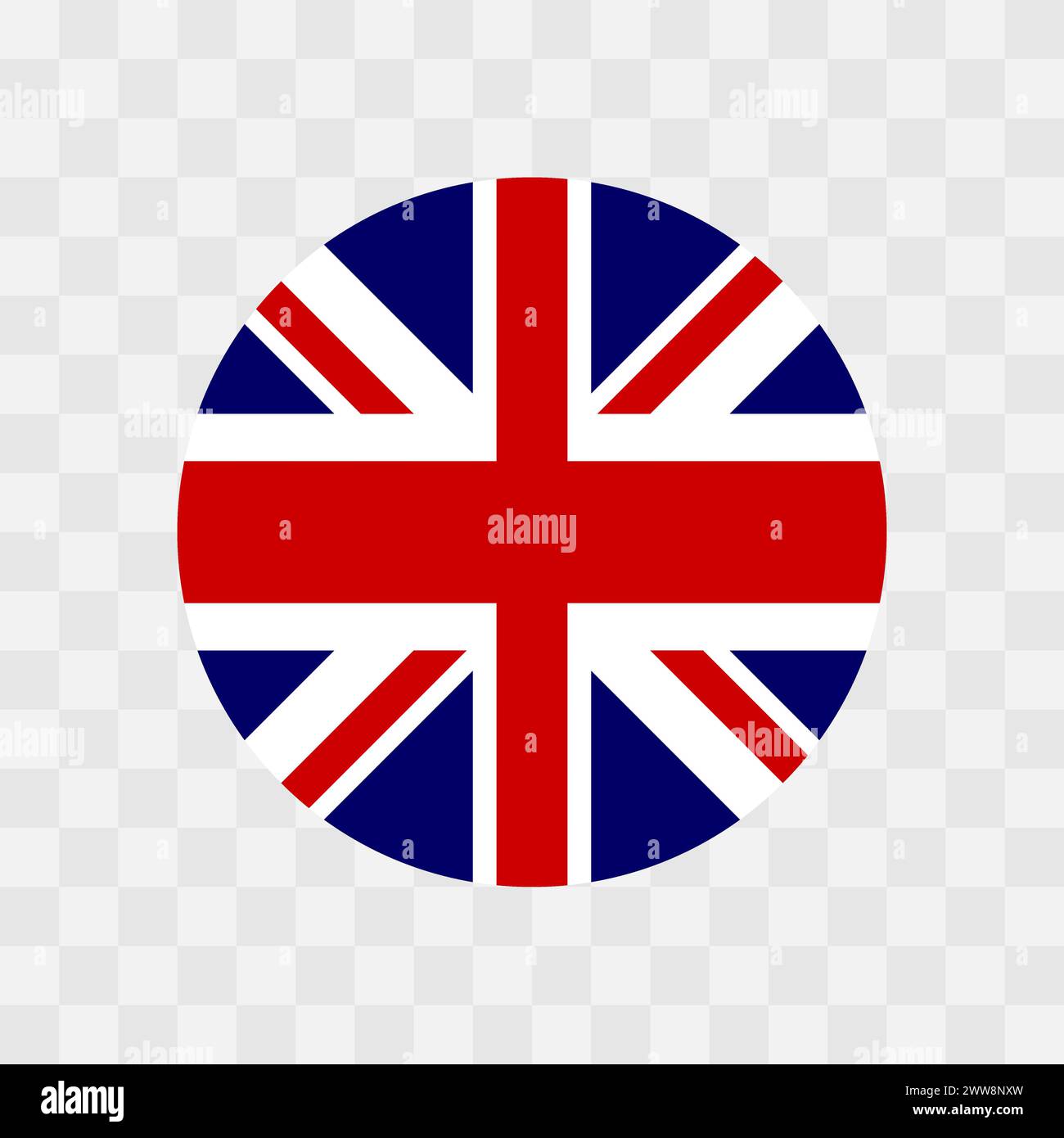 United Kingdom of Great Britain and Northern Ireland flag - circle ...