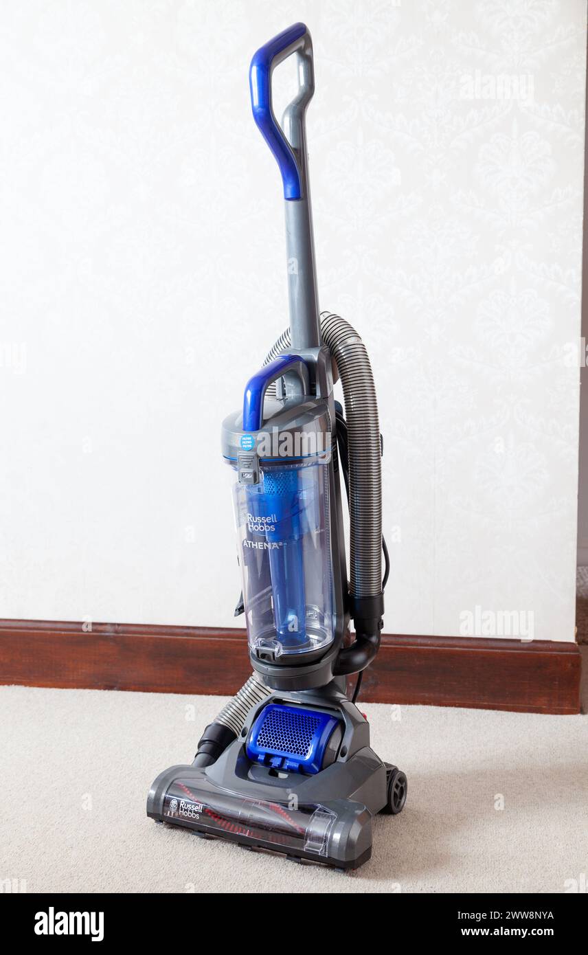 A corded Russell Hobbs upright vacuum cleaner Stock Photo - Alamy