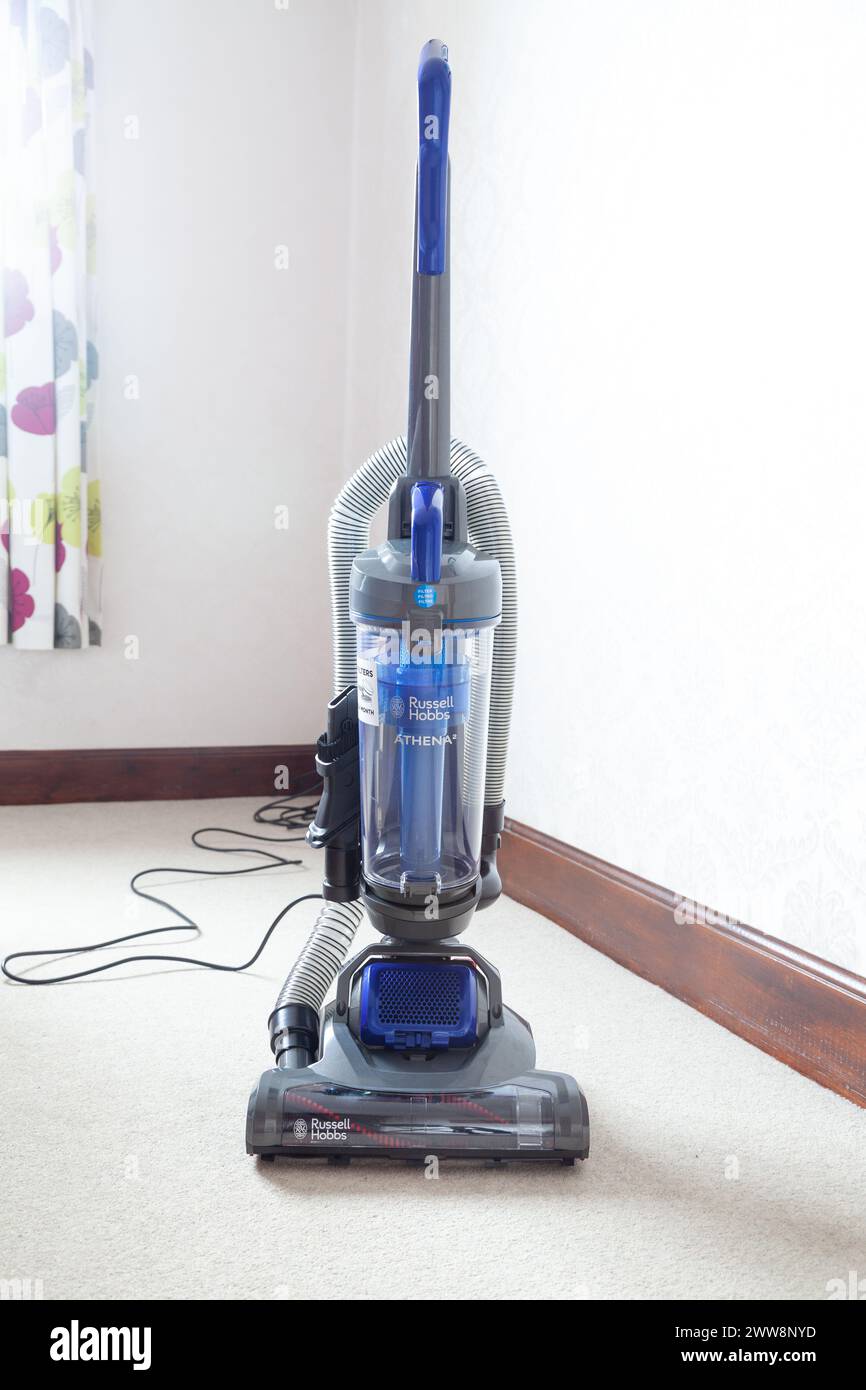 A corded Russell Hobbs upright vacuum cleaner Stock Photo - Alamy