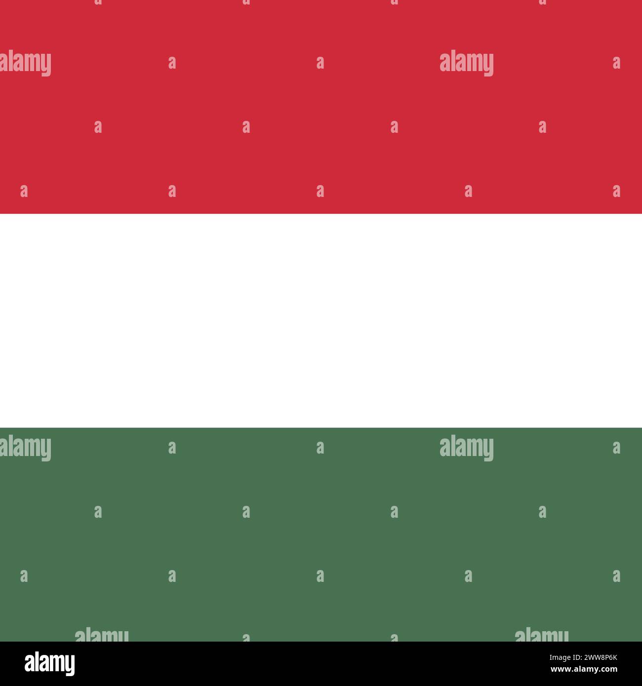 Hungary flag - solid flat vector square with sharp corners Stock Vector ...