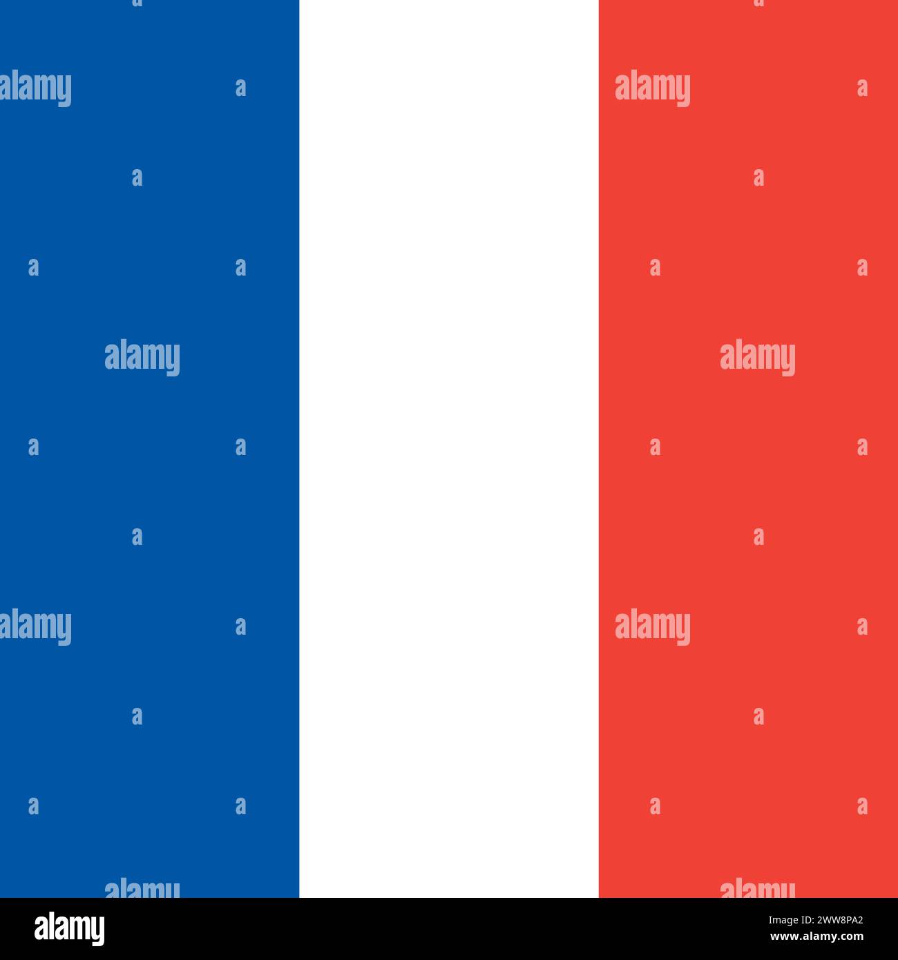 France flag - solid flat vector square with sharp corners Stock Vector ...