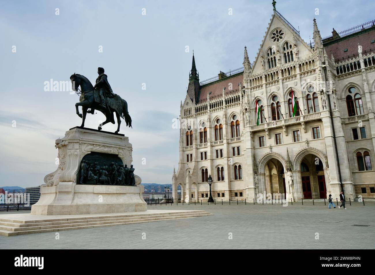 The Statue of Count Gyula Andrássy in Kossuth Lajos Square outside The ...