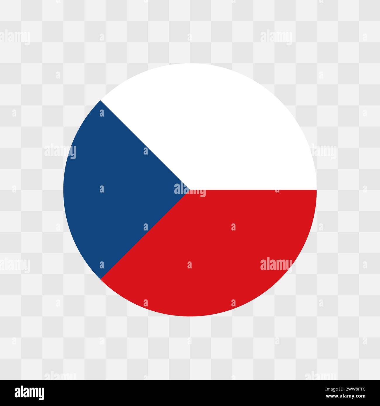 Flag czech republic on transparent Stock Vector Images - Alamy