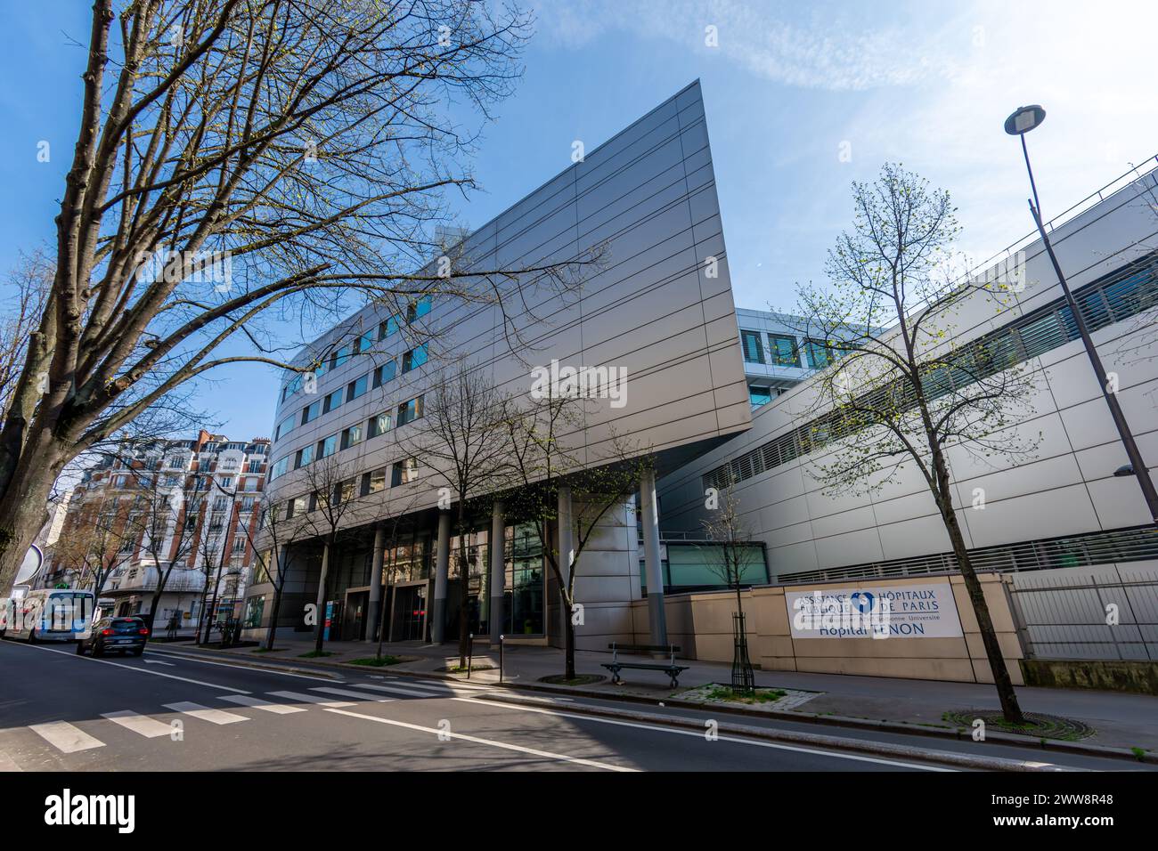 Facade of the Tenon hospital (Meyniel building), The Hôpital Tenon is ...