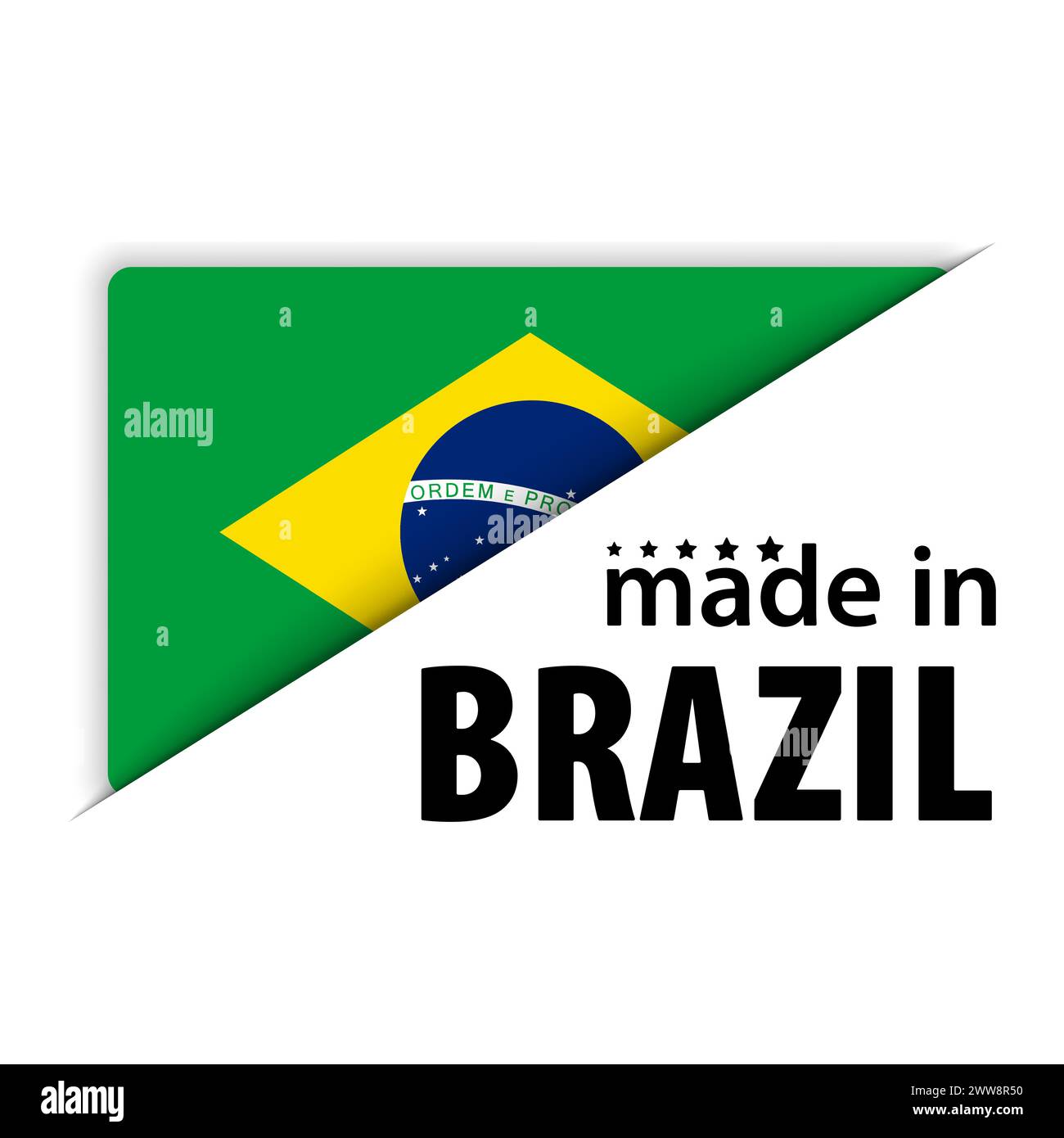 Made brazil label hi-res stock photography and images - Alamy