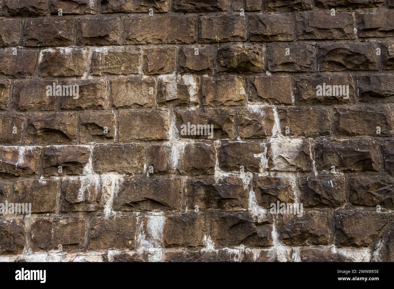 Very old stone masonry of the railway bridge Stock Photo - Alamy