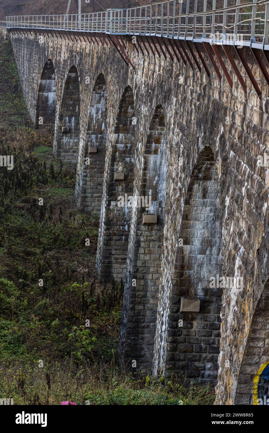Old stone arched bridge-viaduct, Ternopil region, Ukraine Stock Photo ...