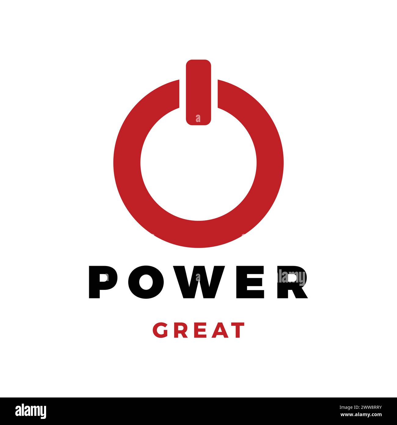 Power Button Icon Logo Design Template Stock Vector Image & Art - Alamy