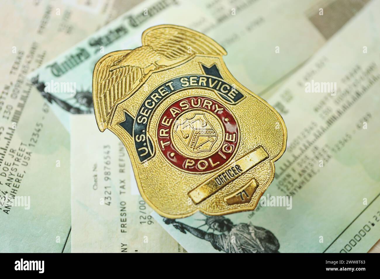 KYIV, UKRAINE - MARCH 9, 2024 US Treasury Police Secret Service Officer ...