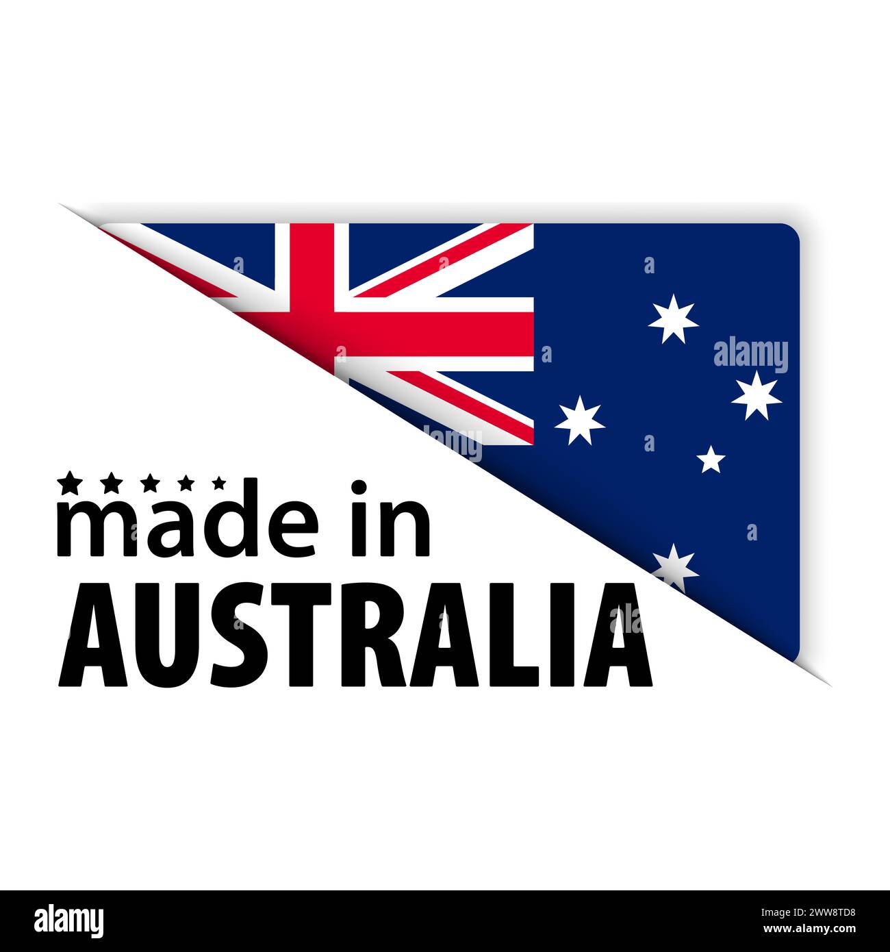 Made in australia vector hi-res stock photography and images - Alamy