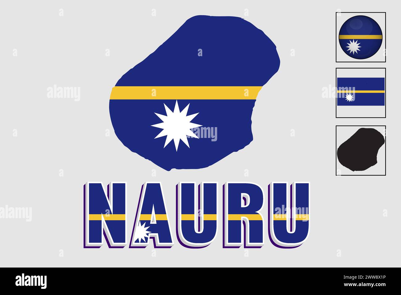 Nauru map designs hi-res stock photography and images - Alamy