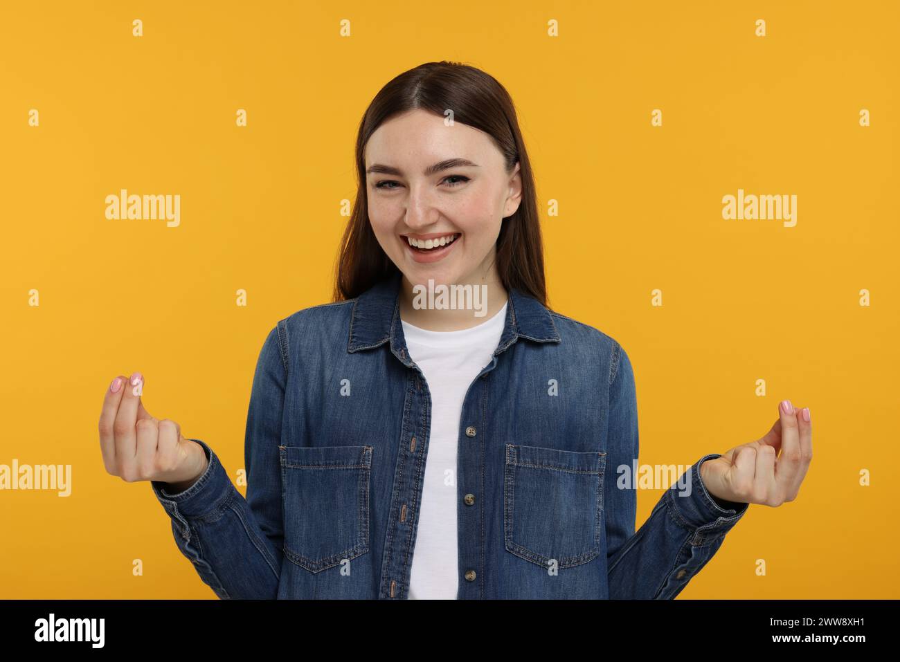 Money gesture salary payment cash hi-res stock photography and images ...