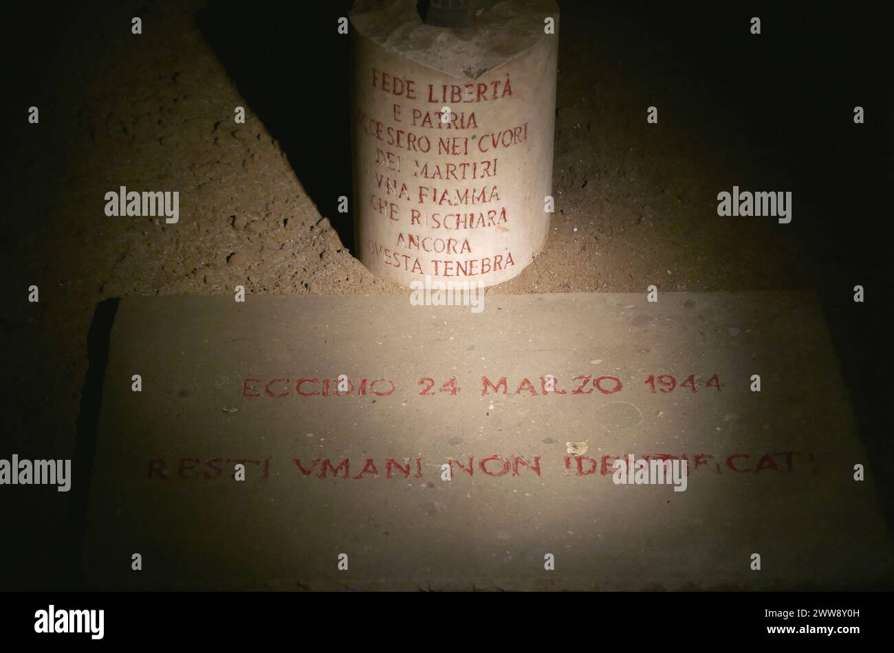 Rome, Italy. 22nd Mar 2024. Burial of unknown victims of Nazi-fascism ...