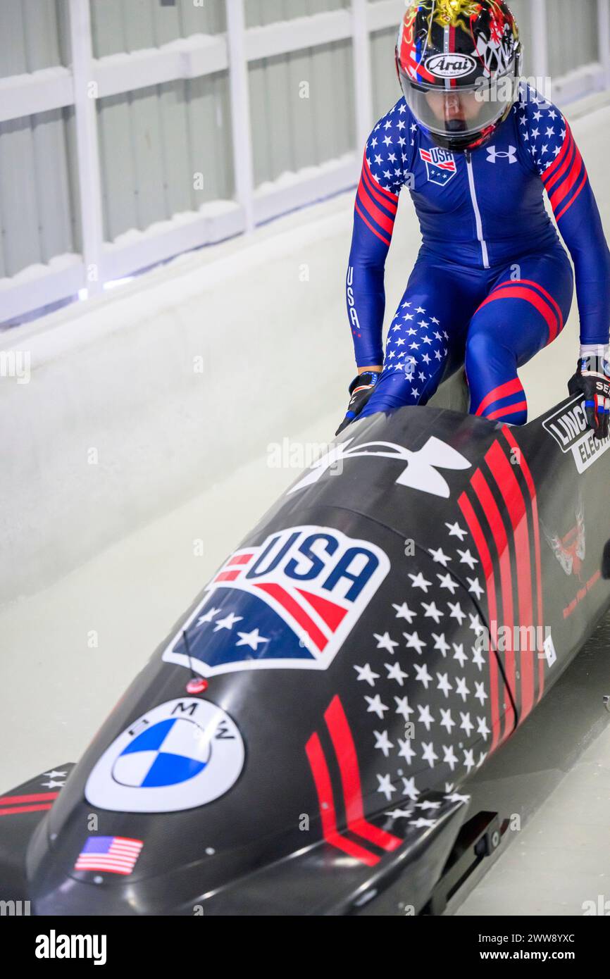 Lake Placid, New York, USA. 22nd Mar, 2024. SYLVIA HOFFMAN of USA ...