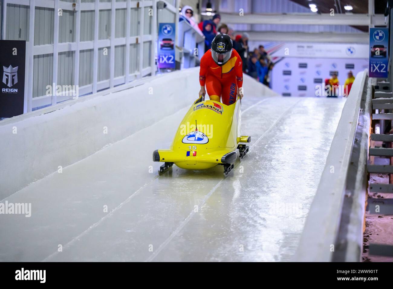 Lake Placid, New York, USA. 22nd Mar, 2024. GEORGETA. POPESCU of ROU ...