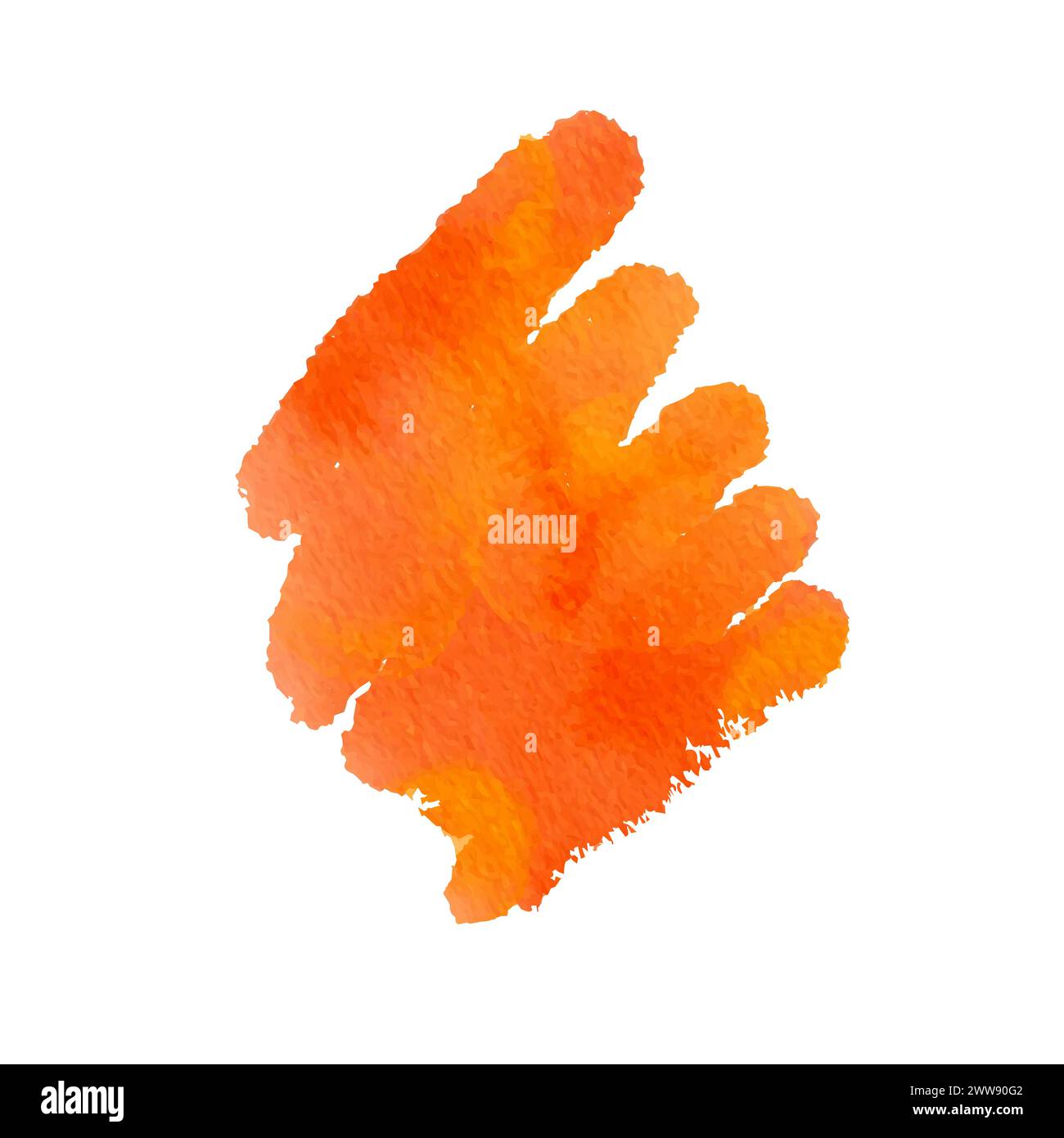 Watercolor stroke orange hatching spot Stock Vector Image & Art - Alamy