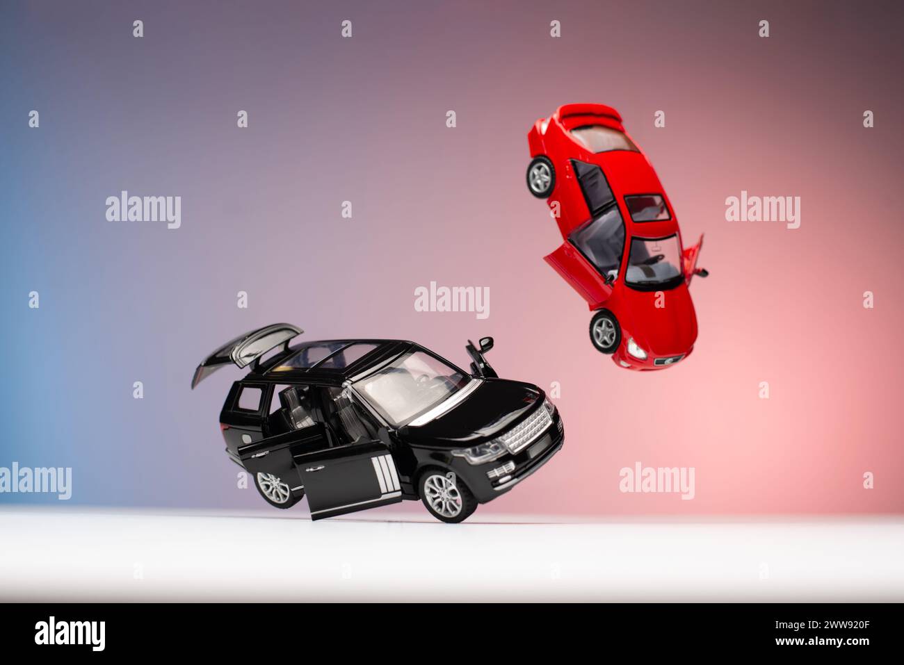 toy car accident car insurance concept Stock Photo - Alamy