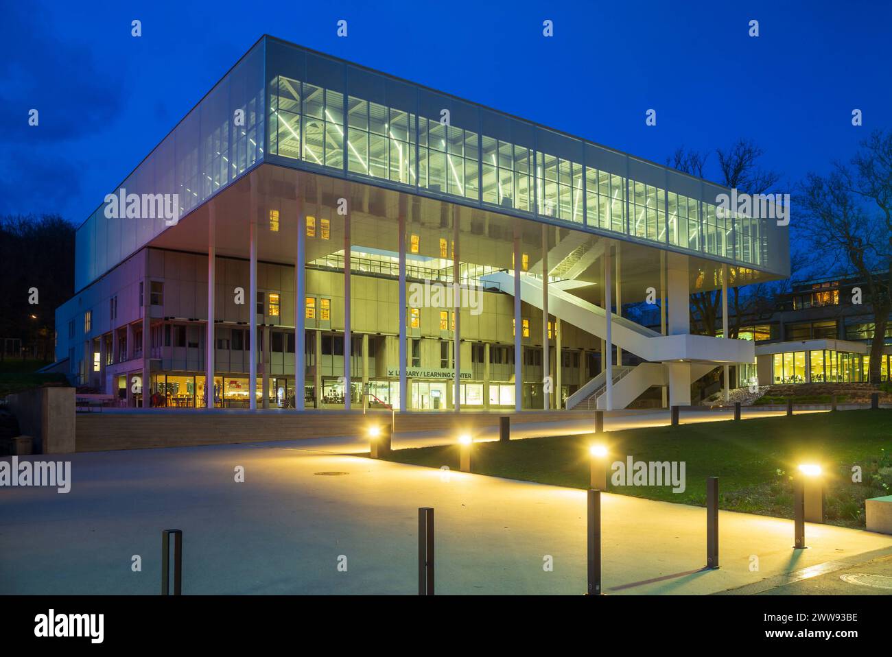 linz, austria, 21 march 2024, johannes kepler university, jku, library ...