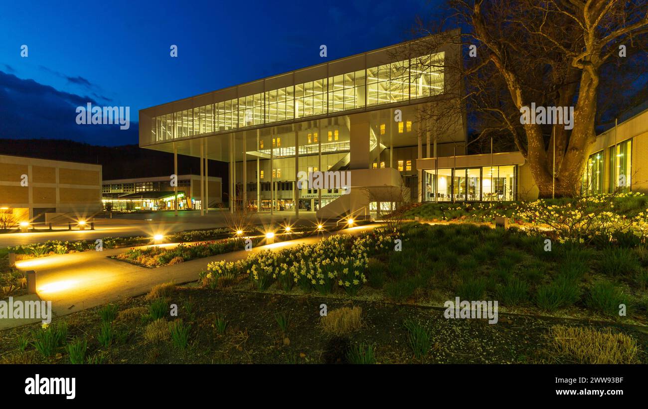 linz, austria, 21 march 2024, johannes kepler university, jku, library ...