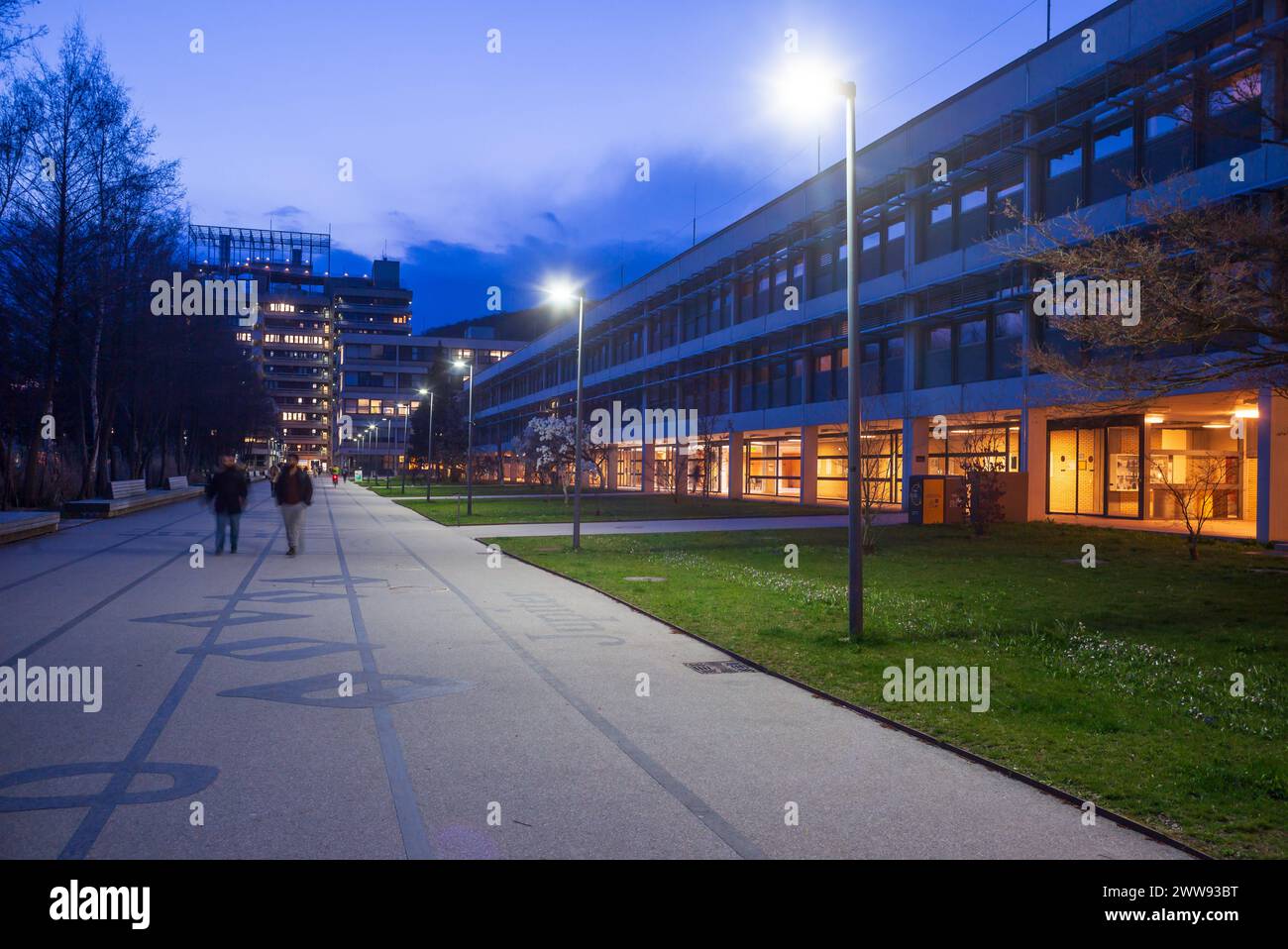 linz, austria, 21 march 2024, johannes kepler university, jku *** linz ...