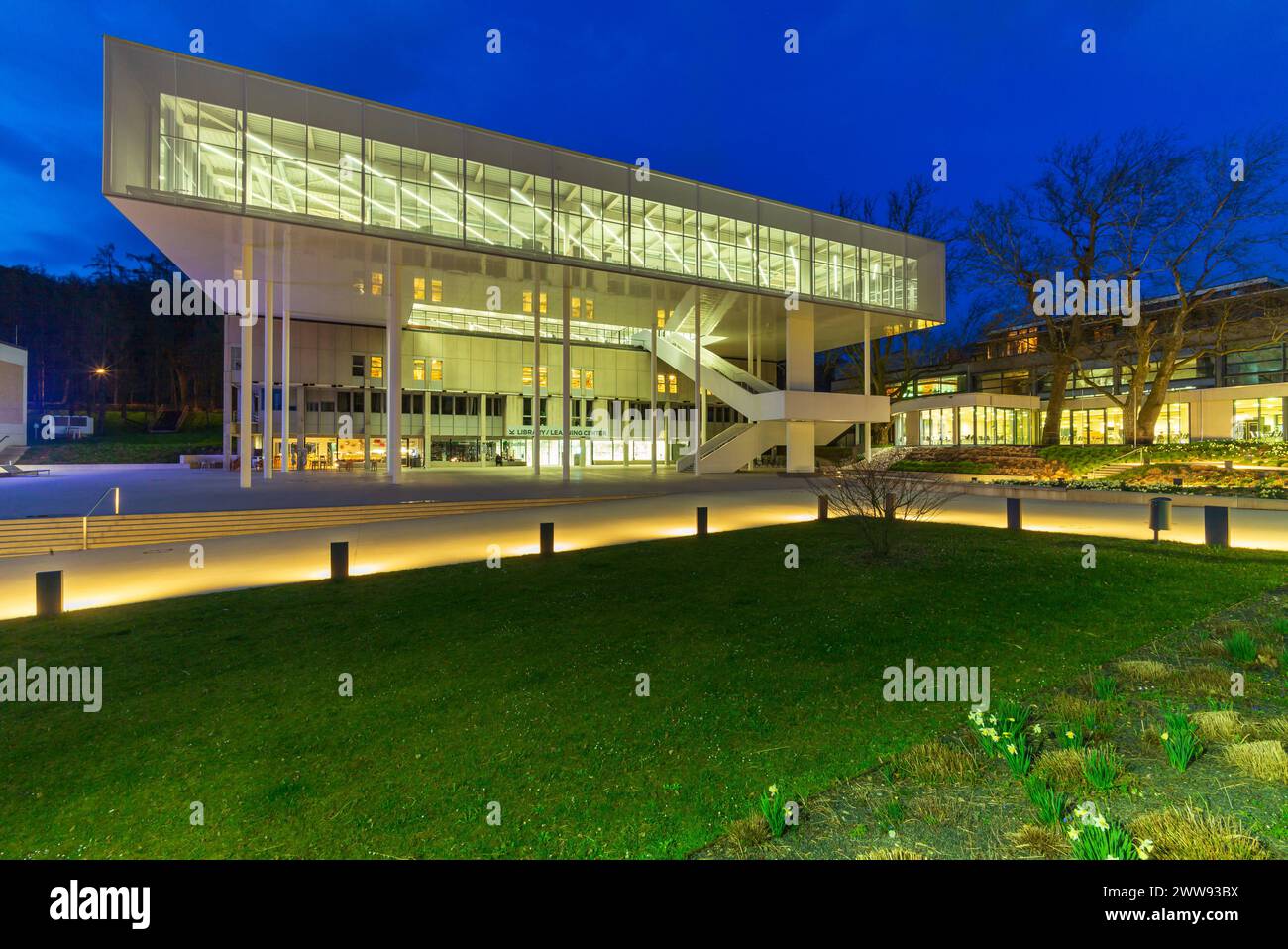 linz, austria, 21 march 2024, johannes kepler university, jku, library ...