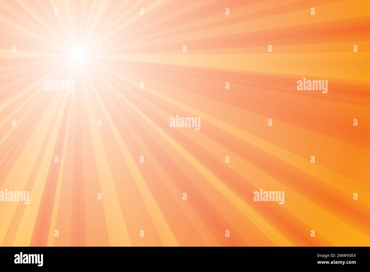 Vector illustration with radiant sun ray background, retro and vintage ...