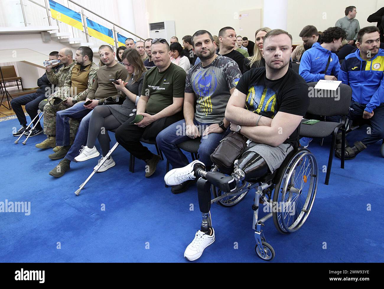 Non Exclusive: DNIPRO, UKRAINE - MARCH 21, 2024 - Participants in the ...