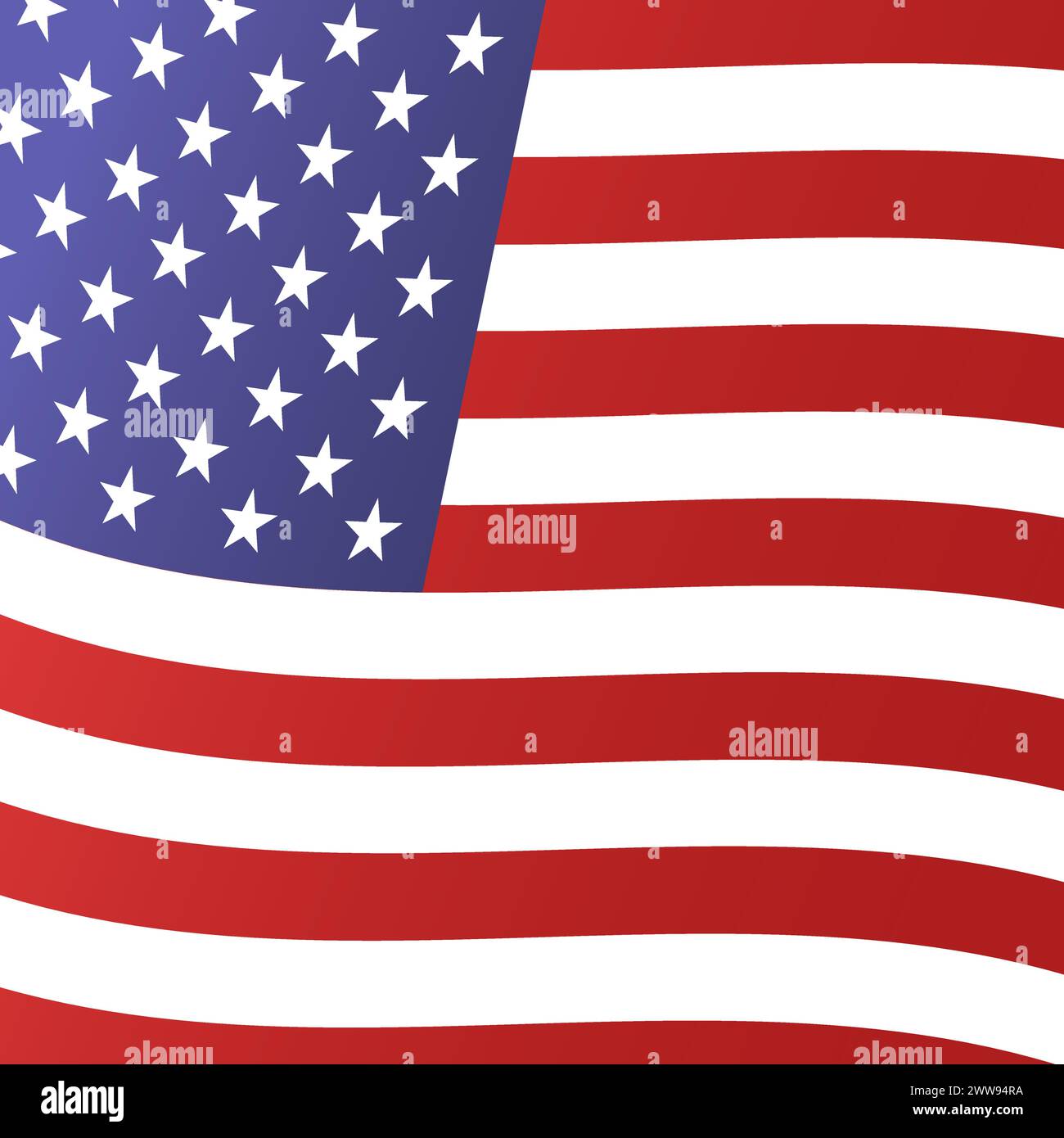 USA flag square background. United States national flag vector ...