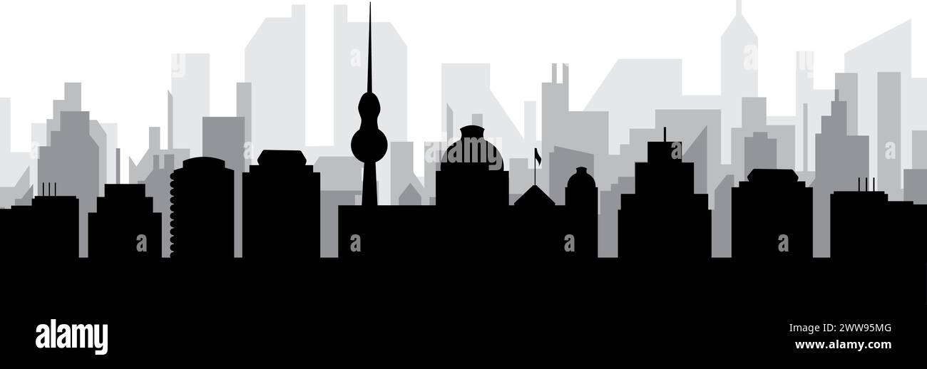 Panorama city berlin Stock Vector Images - Alamy