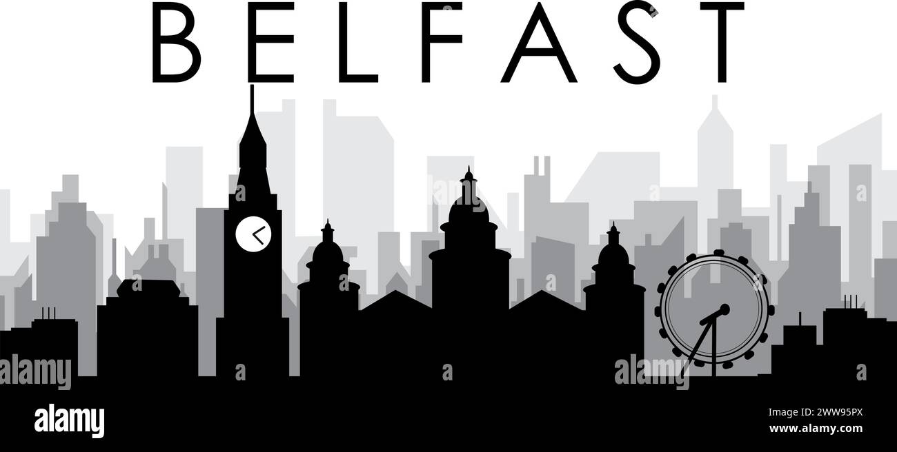 Belfast church black and white Stock Vector Images - Alamy