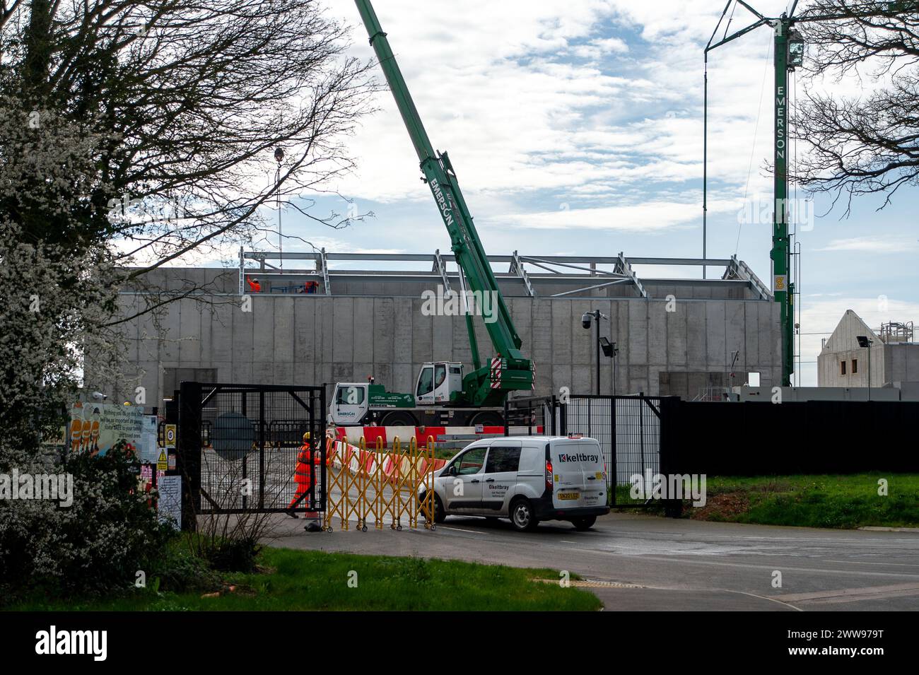 South Heath, UK. 21st March, 2024. HS2 are building an intervention ...
