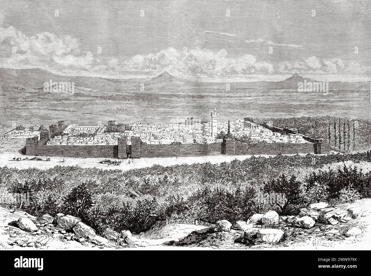 General view of Tebessa, taken eastwards from the north Solomon side ...