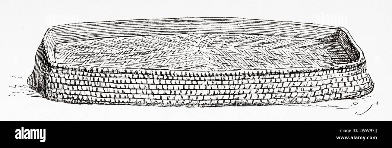 Typical traditional aboriginal basket. Pagara of the Wayana Indians ...