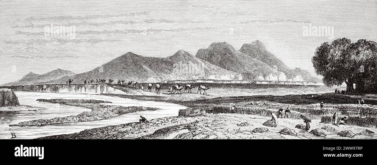 Landscape between Attock and Rawalpindi, Punjab, Pakistan. Travel to ...