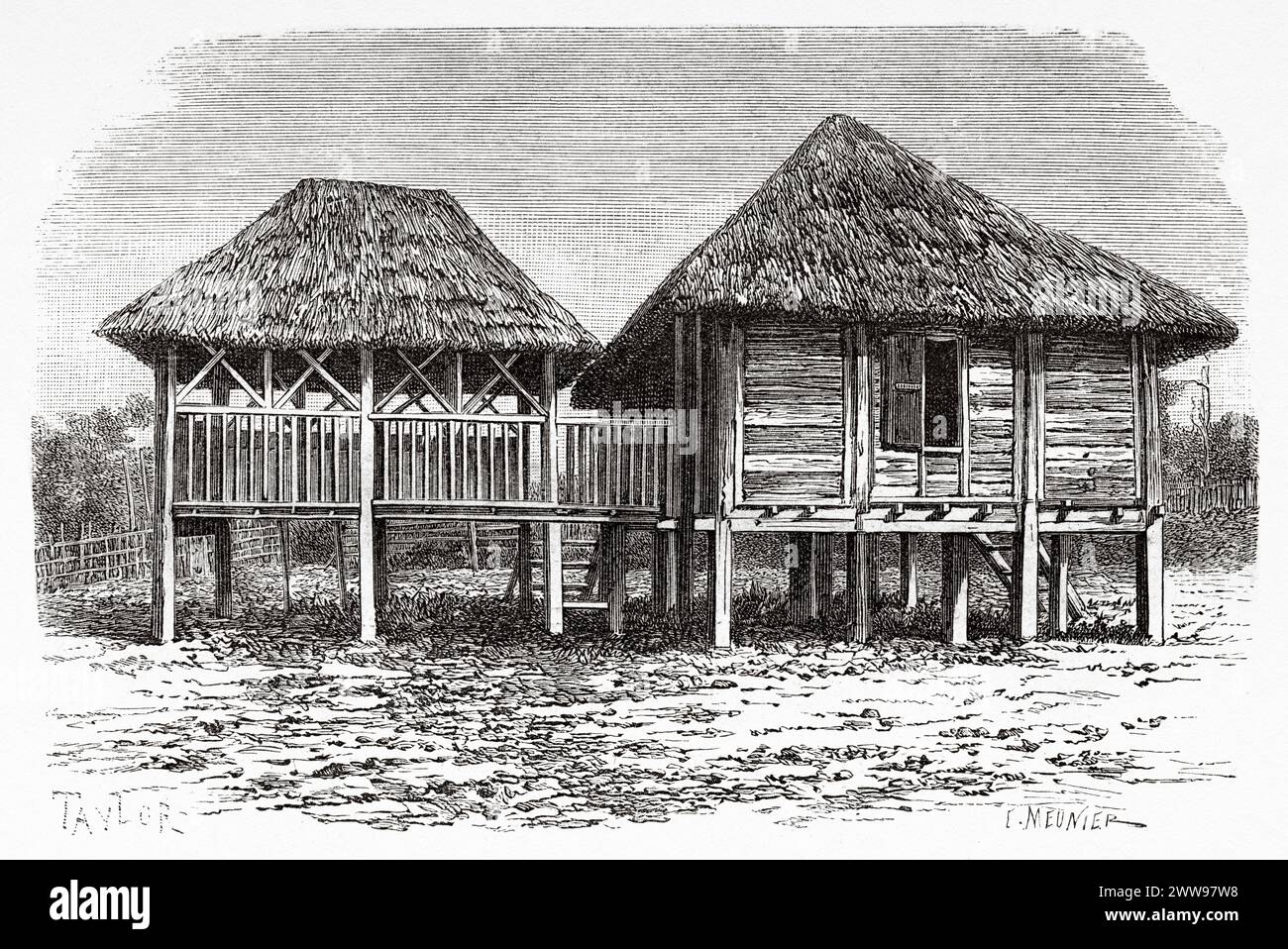 Typical indonesia architecture Cut Out Stock Images & Pictures - Alamy