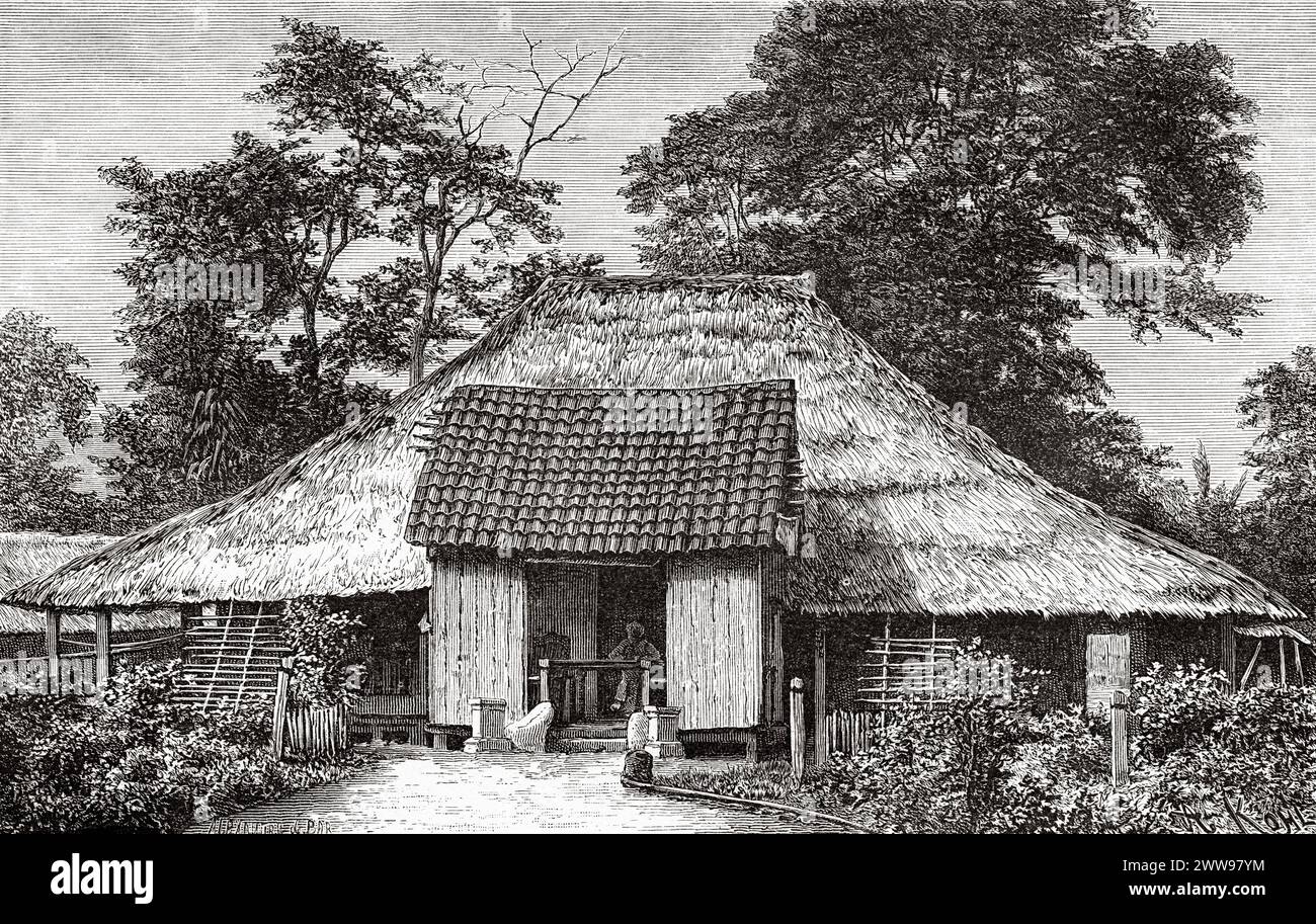 Controller’s residence in Muara Laboh, Sumatra Island. Indonesia ...