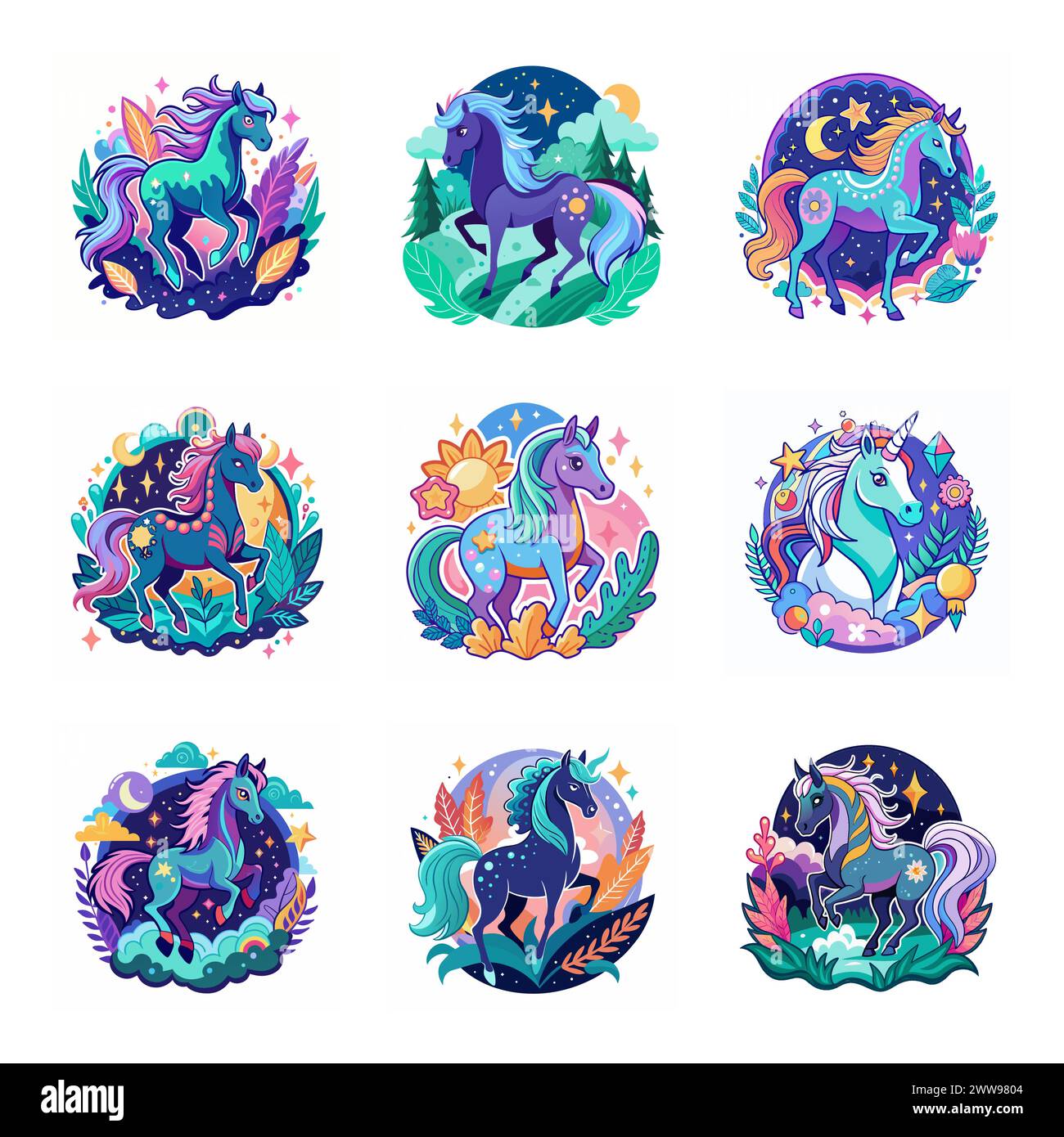 Sticker designs Stock Vector Images - Alamy