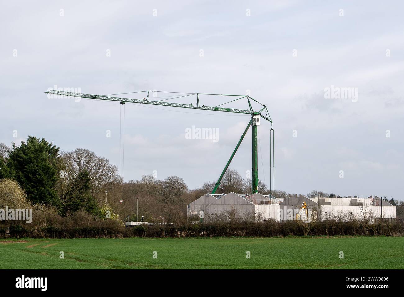 South Heath, UK. 21st March, 2024. HS2 are building an intervention ...