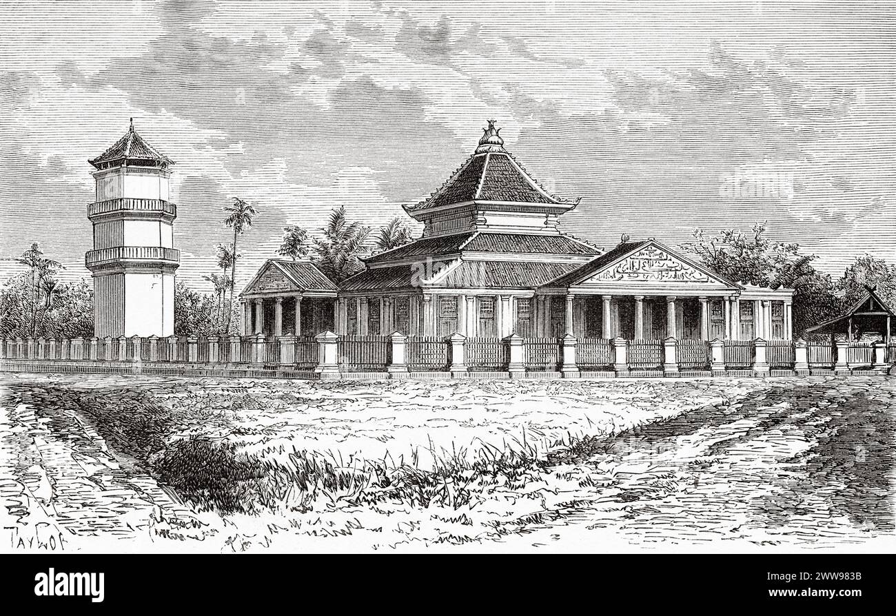 The Great Mosque of Palembang (Indonesian Masjid Agung Palembang) also ...