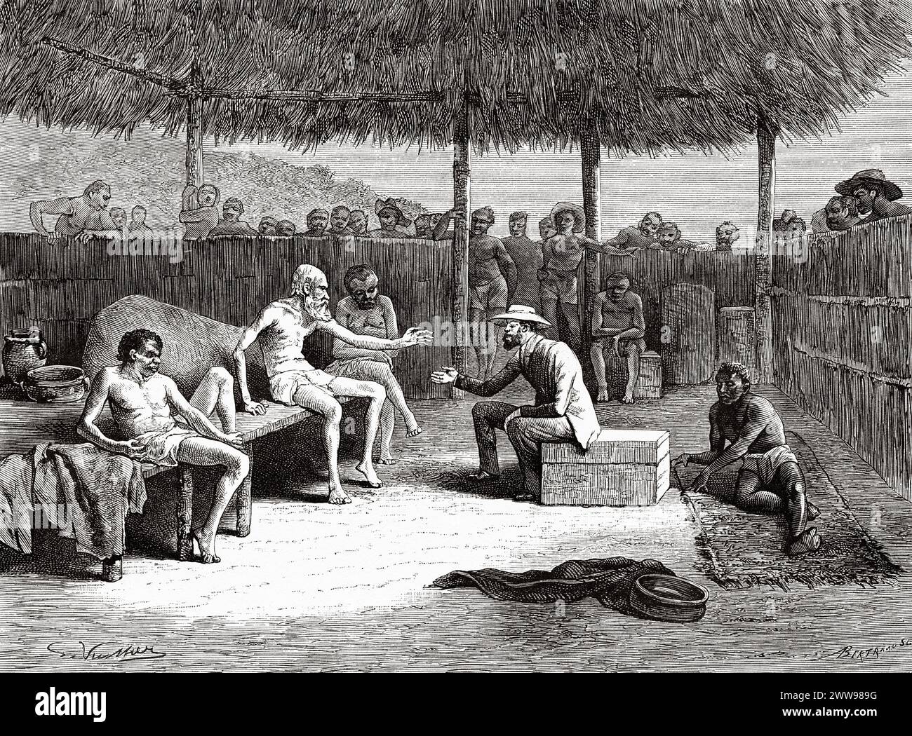 Interview with the great Cacique, head of a village on the route to ...