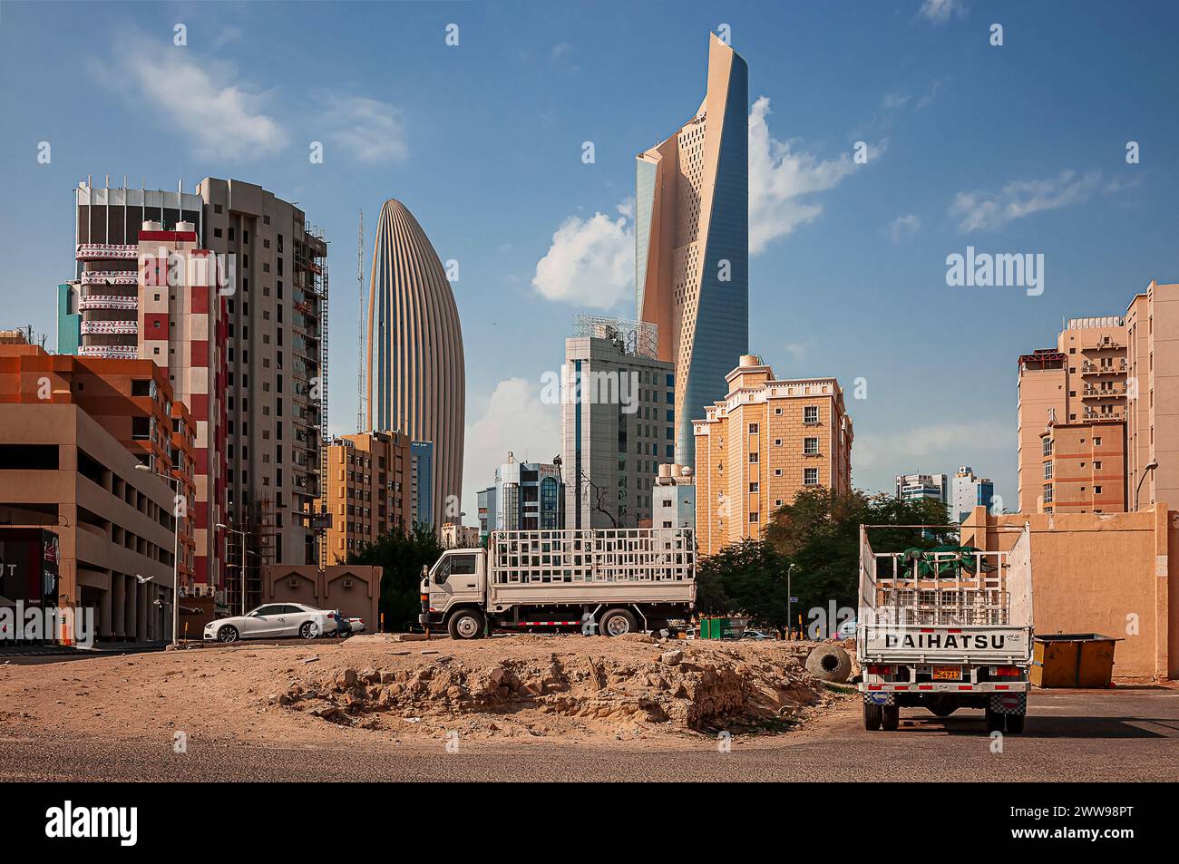 the continuous demographic growth of the city of Kuwait City through ...