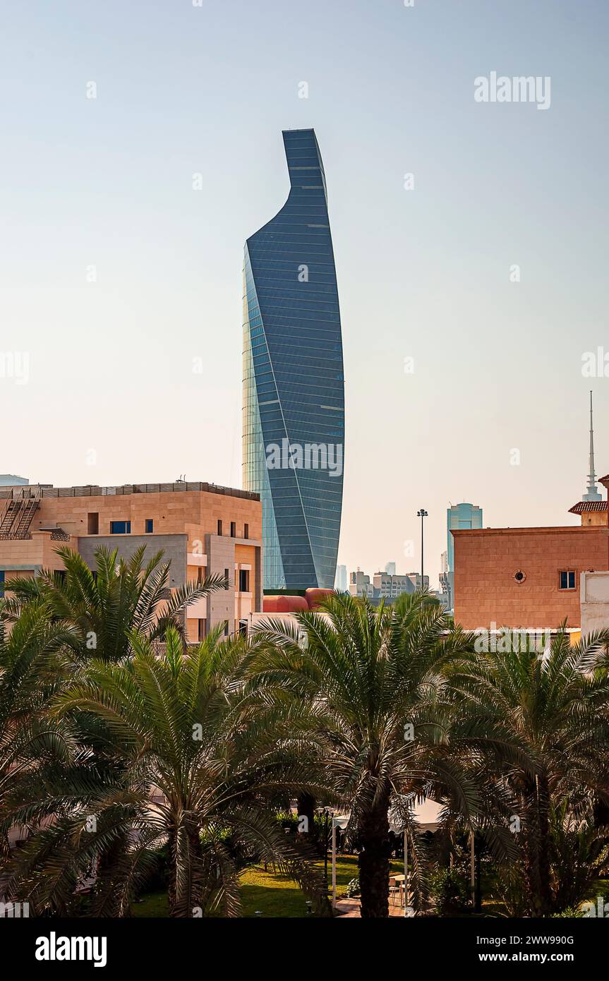 the Al Hamra tower in kuwait city adorned with a natural setting Stock ...