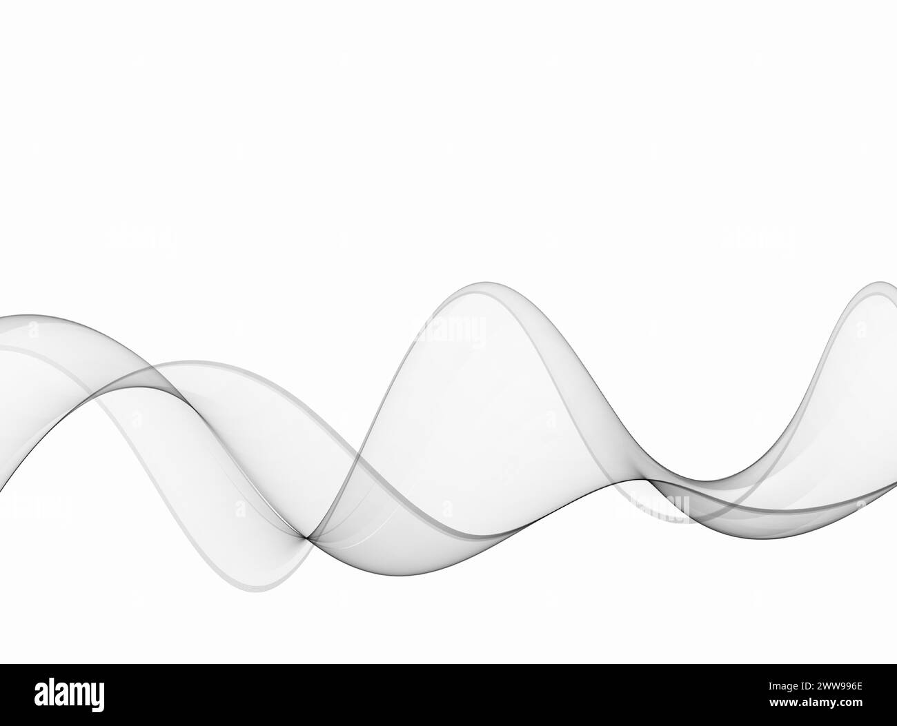 Abstract smooth gray wavy wave background. Movement curve flow of wavy ...