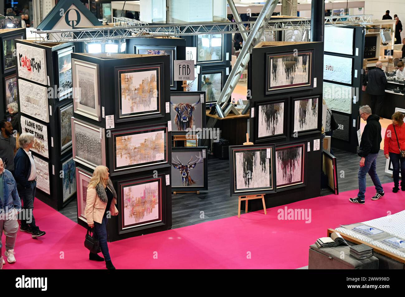 London, UK. 22nd Mar, 2024. Fab Home Interiors stall exhibition at the ...