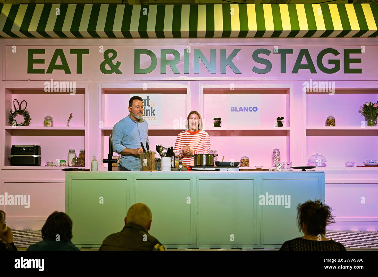 London, UK. 22nd Mar, 2024. Georgia Levy talks Quick and easy food at ...